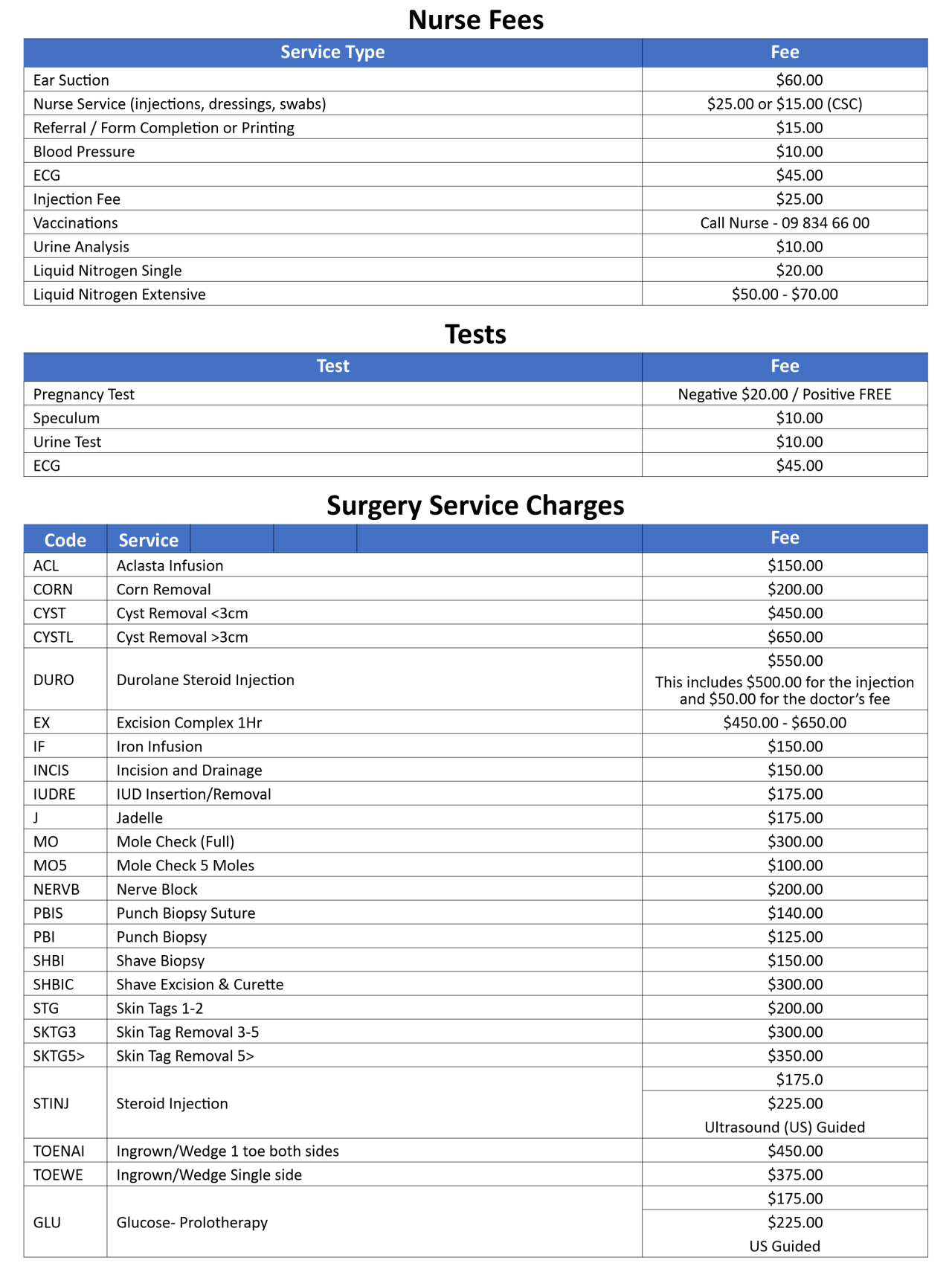 Pricing – Dr Site